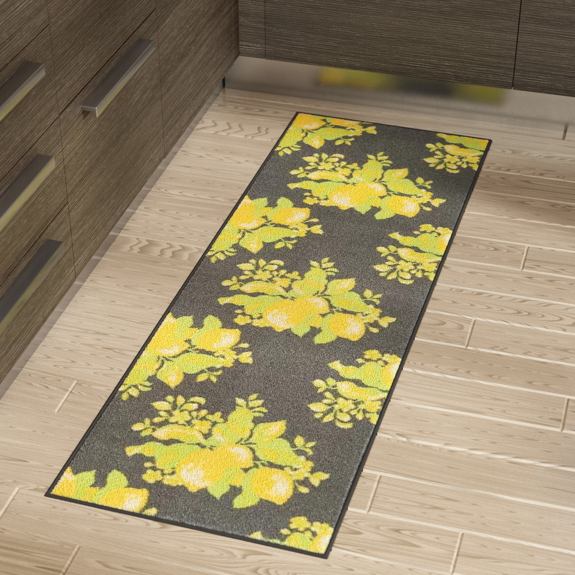 Ottomanson Glamour Machine Washable Non Slip Rubberback Kitchen Runner ...