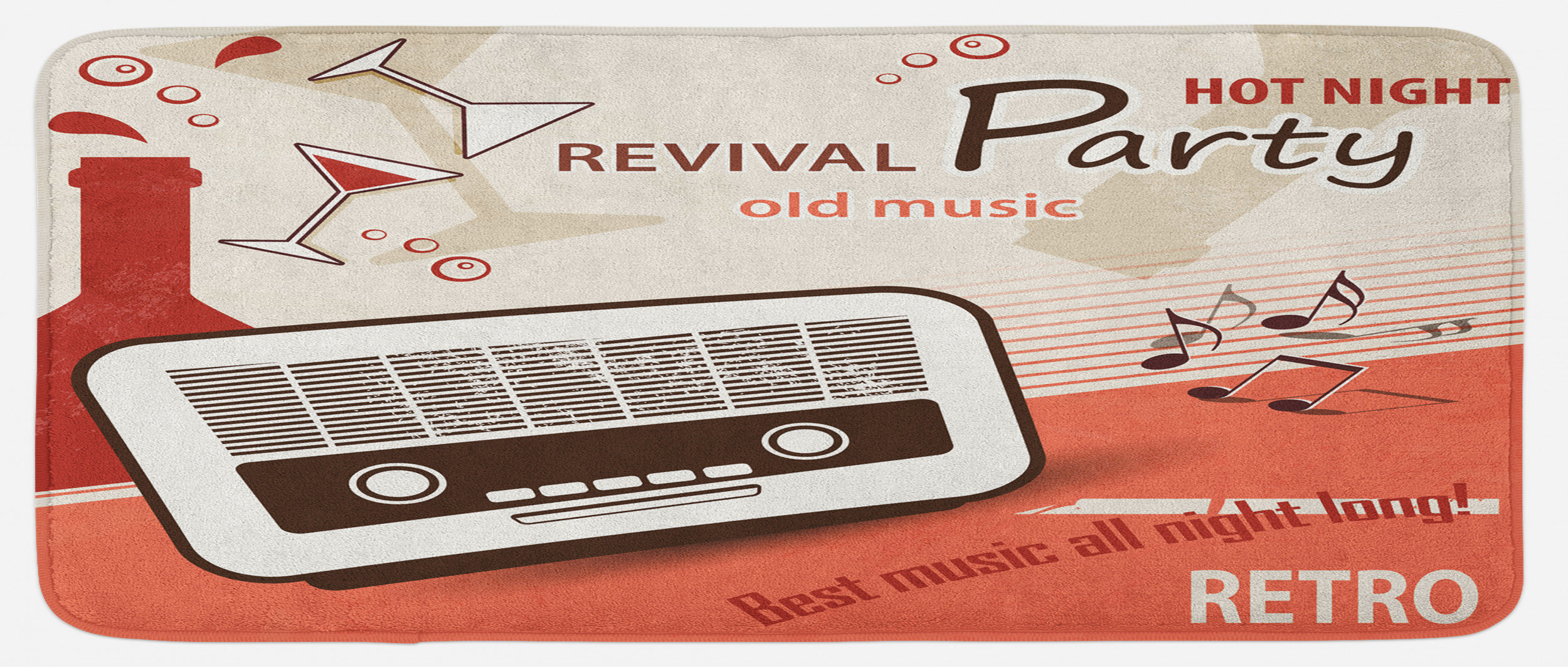 East Urban Home Old Fashioned Party Poster Old Radio Cocktails Musical ...