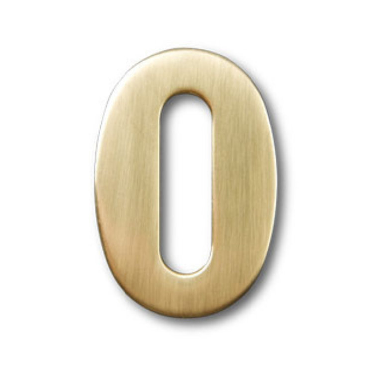 Imperial Mailbox Systems Brass Number | Wayfair
