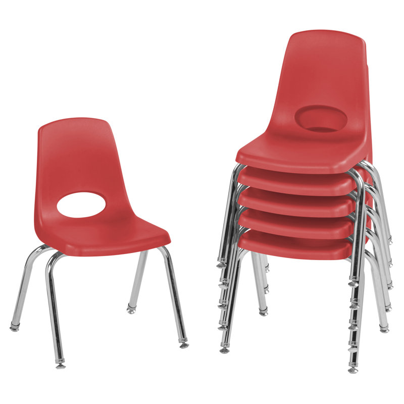 Factory Direct Partners Stacking Classroom Chair ( Set of 6 ) & Reviews ...