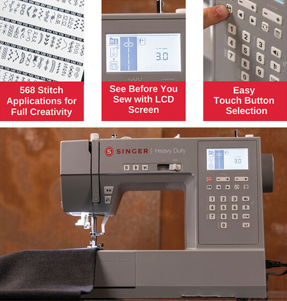 Singer 6800C Heavy Duty Computerized Sewing Machine & Reviews | Wayfair