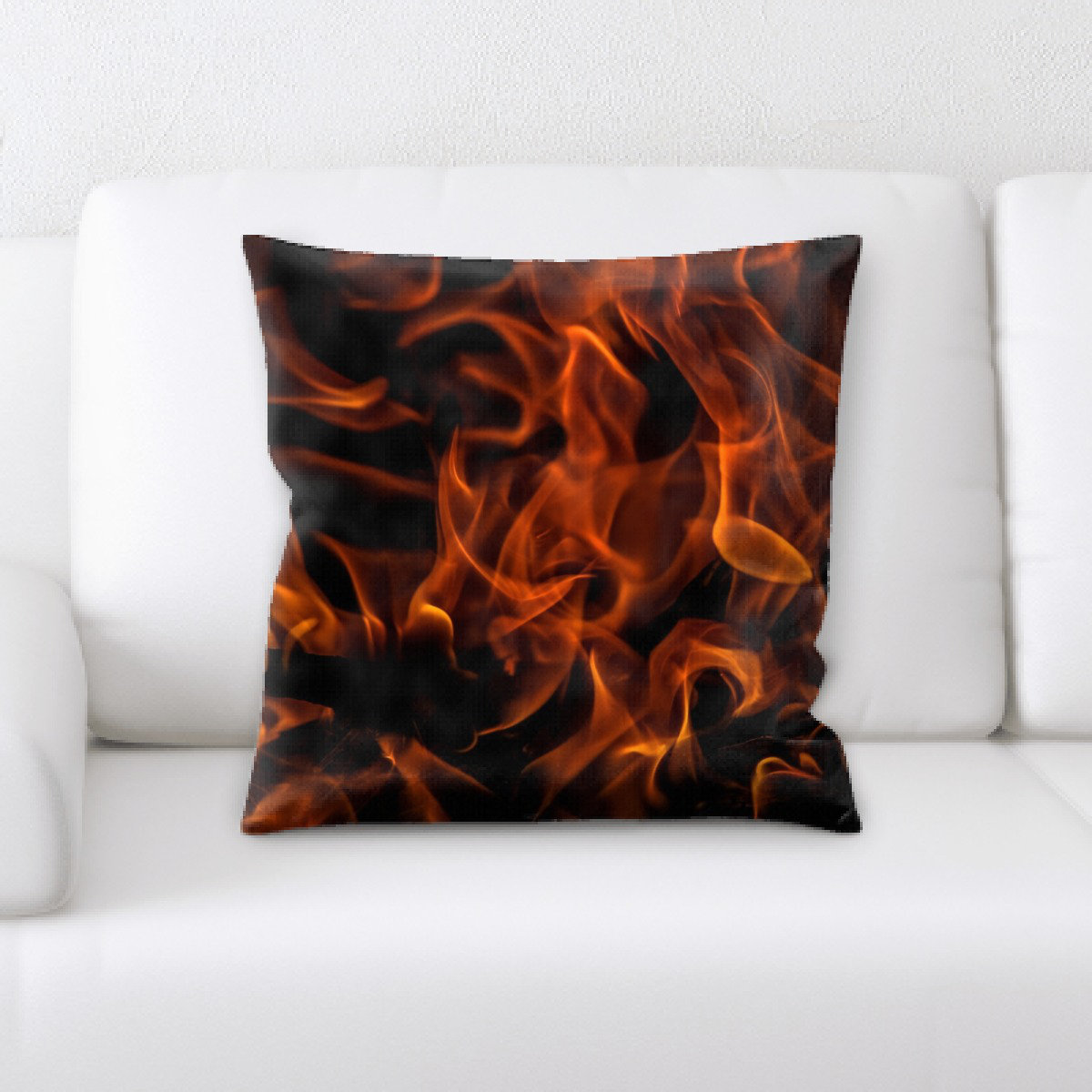 Ebern Designs Larsen Fire Throw Pillow | Wayfair