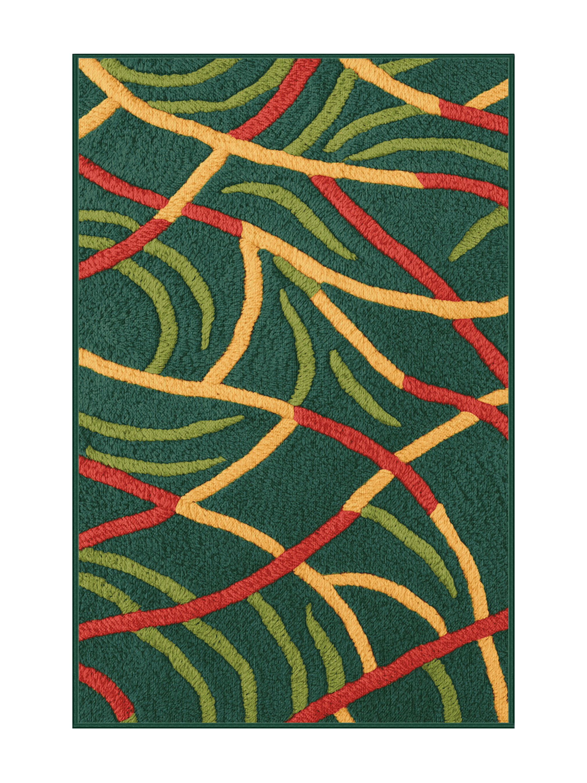 Bayou Breeze Washable Lilikoi Vines Hawaiian Area Rug | Wayfair