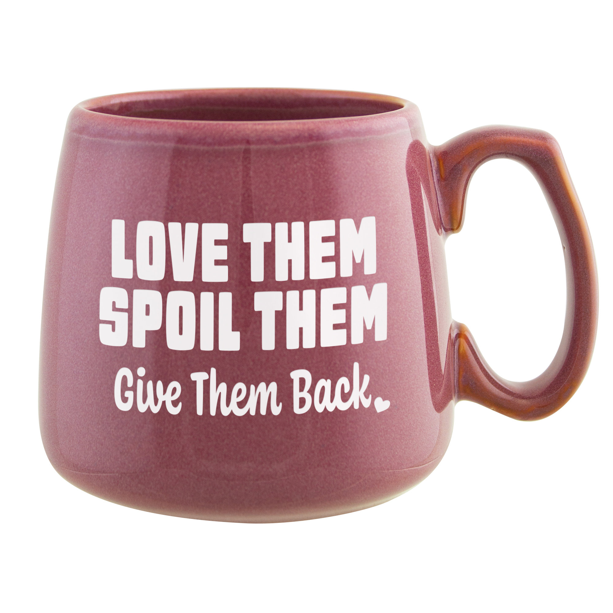 Trinx Love Them Spoil Them Sand Etched Ceramic Coffee Mug, 16oz | Wayfair