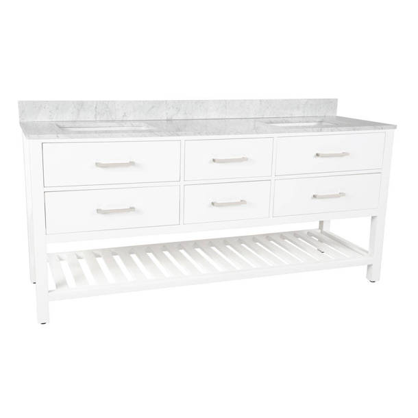 Red Barrel Studio® Meadowbrook 48'' Single Bathroom Vanity with Ceramic ...