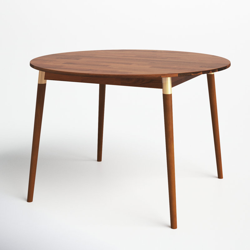 AllModern Dakota Round Solid Wood Dining Table & Reviews | Wayfair