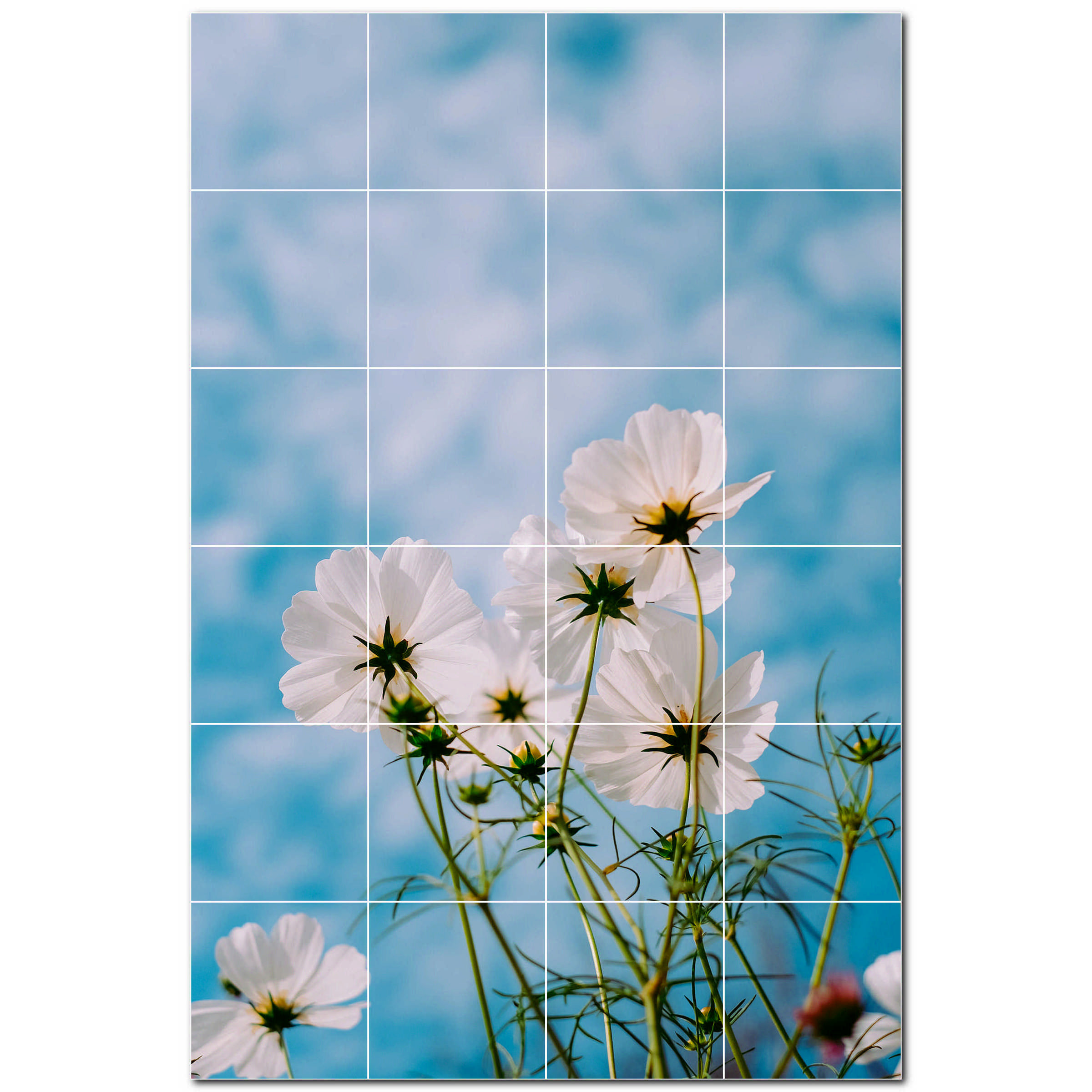 Picture-Tiles.com 48" x 72" Ceramic Spring Photo Decorative Mural Tile ...