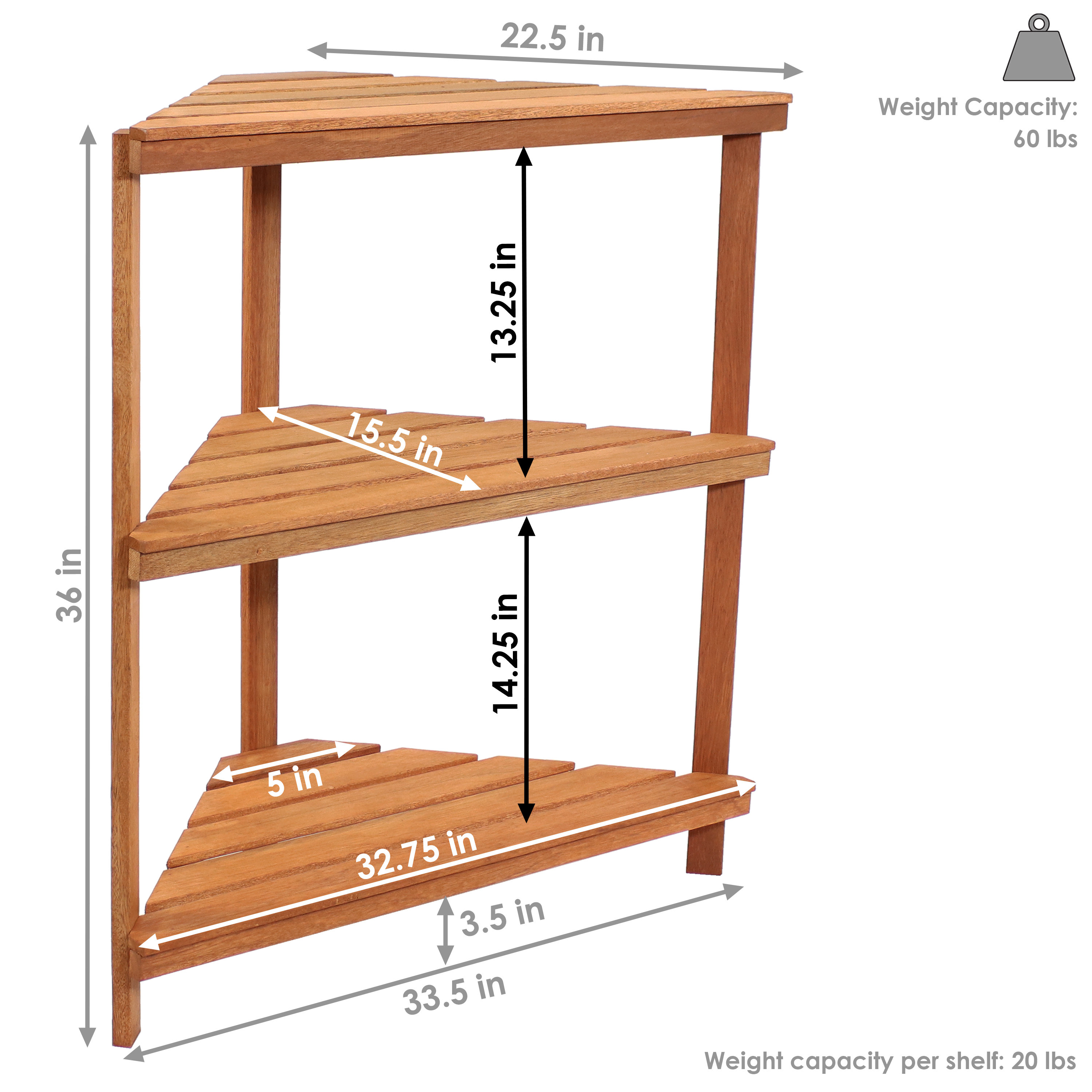 Red Barrel Studio® Turrella Triangular Plant Stand & Reviews | Wayfair