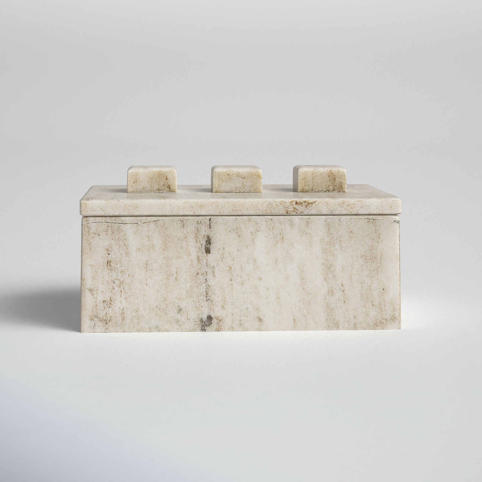 Joss & Main Samia Marble Box with 3 Knobs | Wayfair