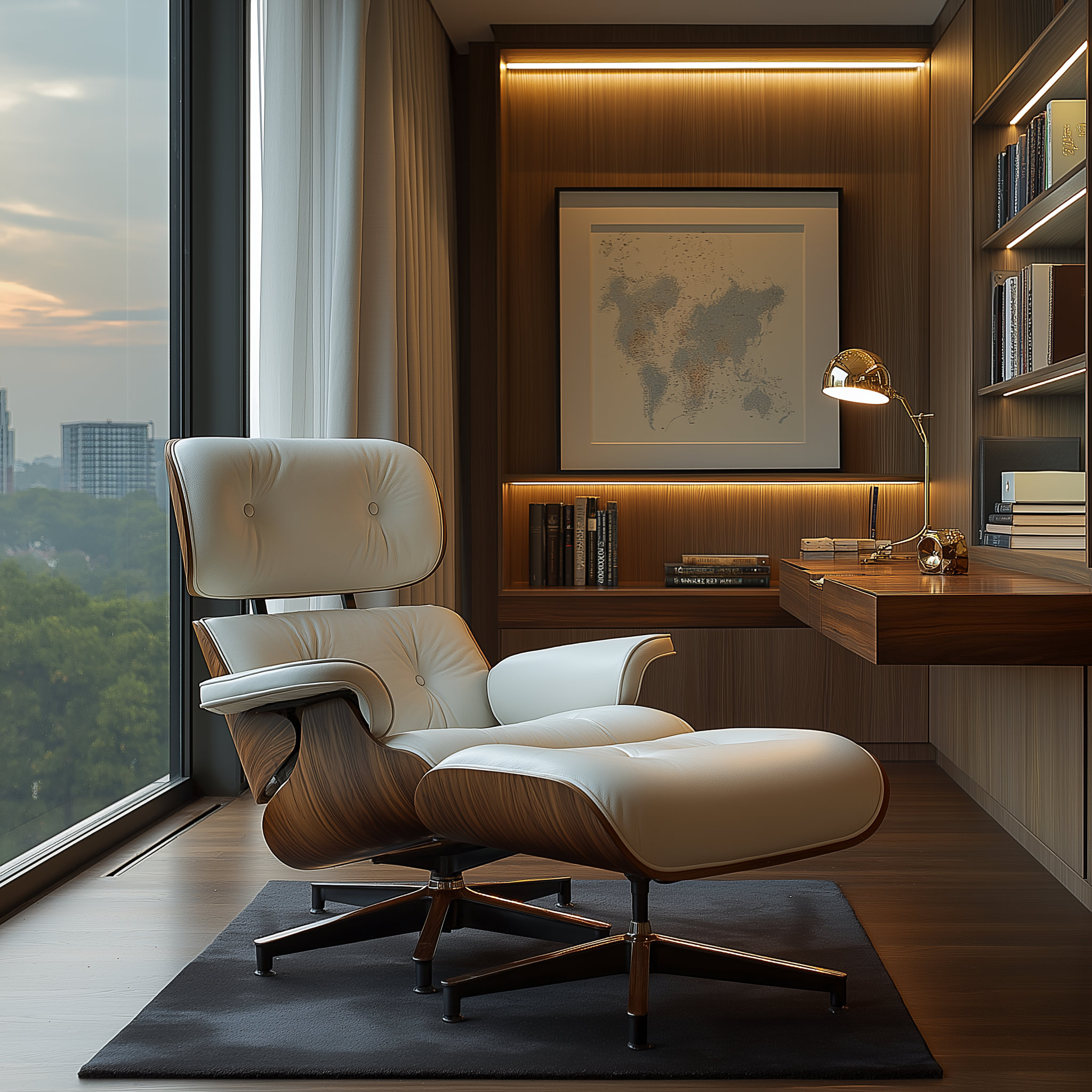 Corrigan Studio® Swivel Accent Chair With Ottoman Lounge Chair ...