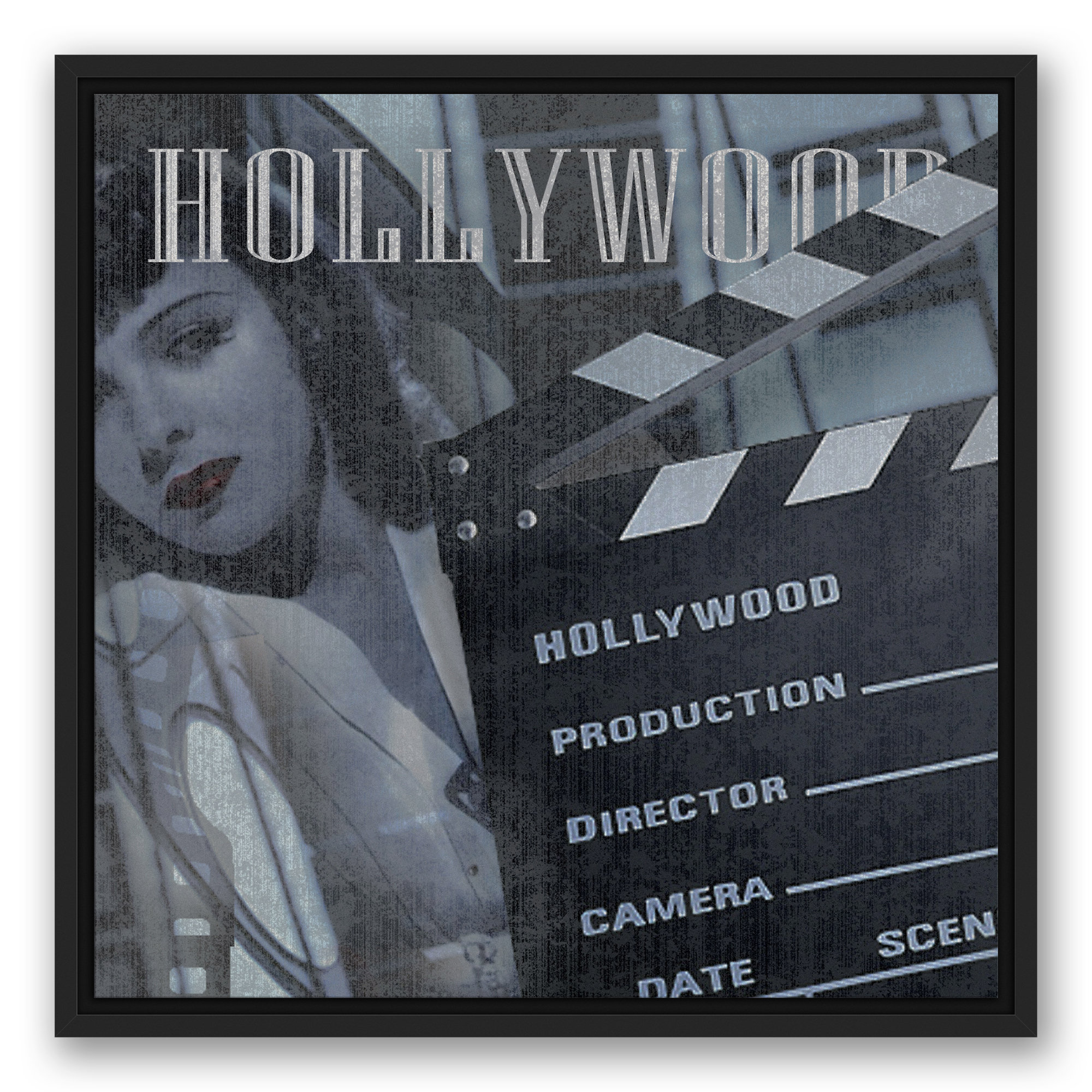 Red Barrel Studio Hollywood Production Framed On Canvas Print | Wayfair