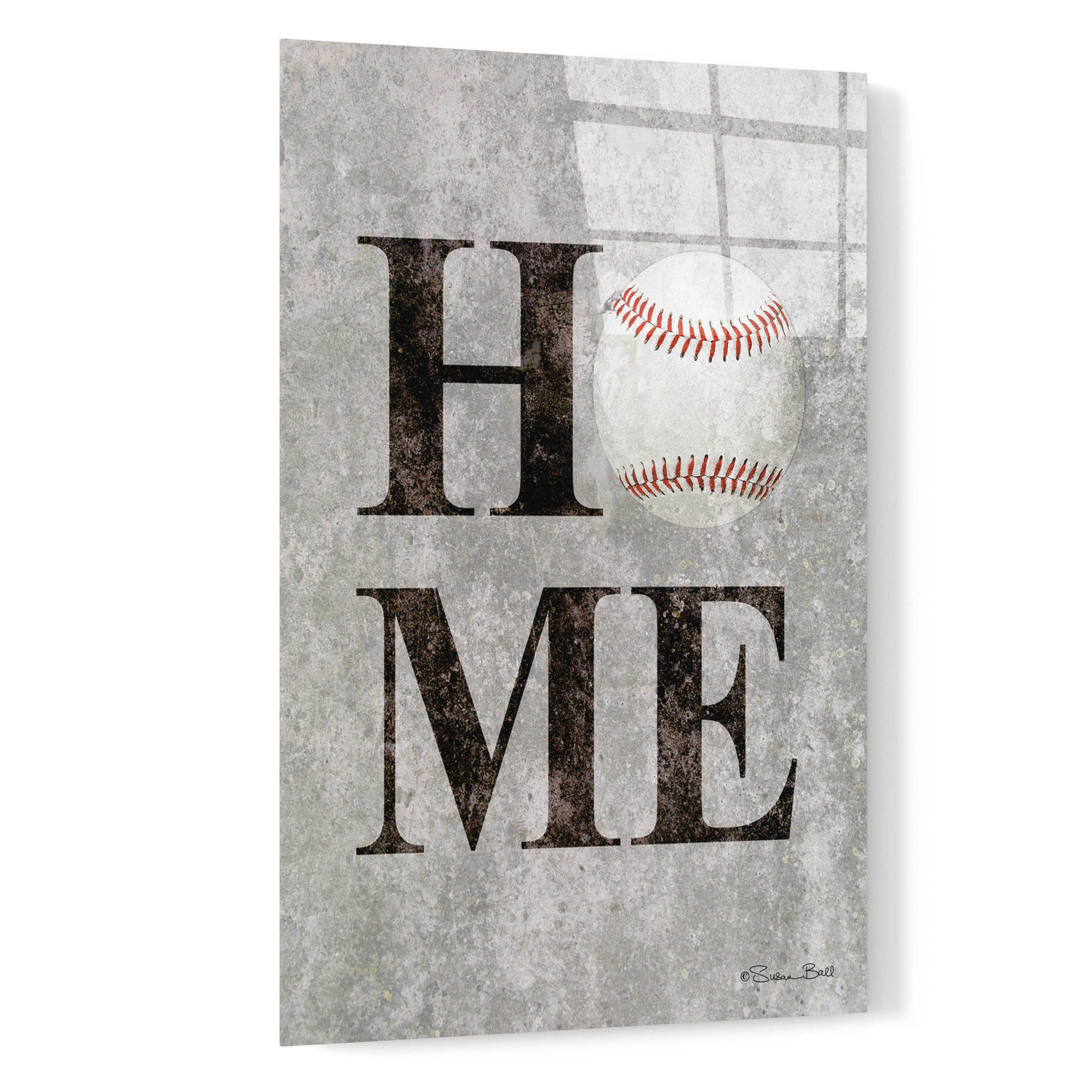 Ebern Designs " Baseball HOME " by Susan Ball | Wayfair