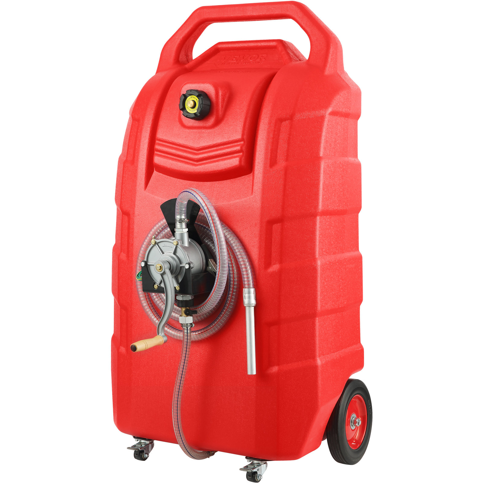 VEVOR Fuel Caddy, 32 Gallon, Portable Fuel Storage Tank On-Wheels ...