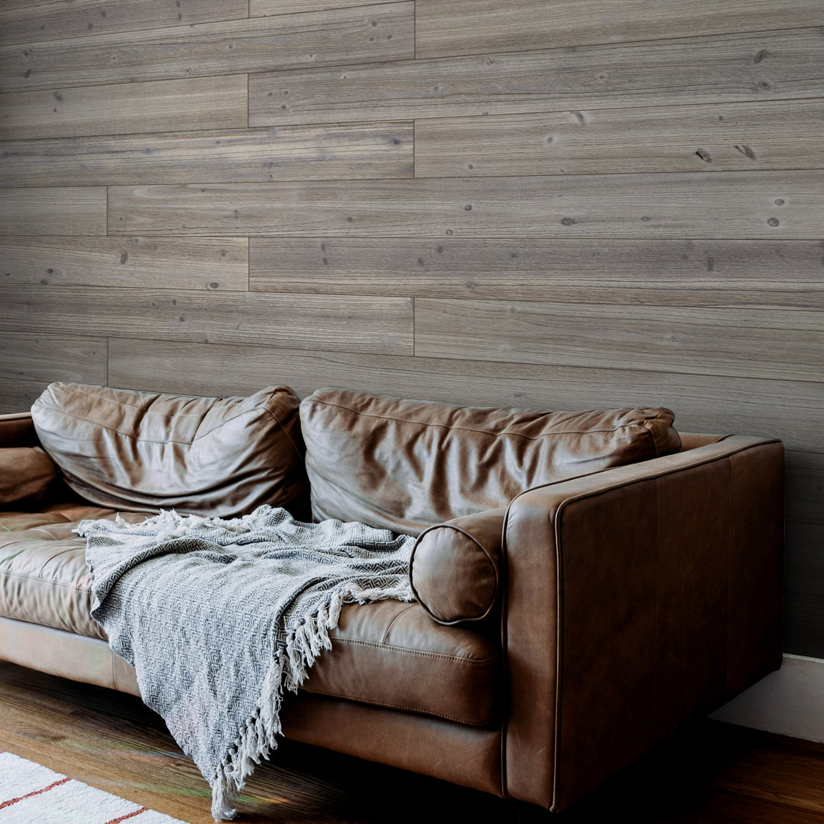 Sunwings 47.25" L x 4.75" W Solid Barn Wood Wall Planks Decorative Wall ...