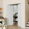 DOOOLI 6 Panel Hollow Core Double Interior Doors – MDF White Door Set ...