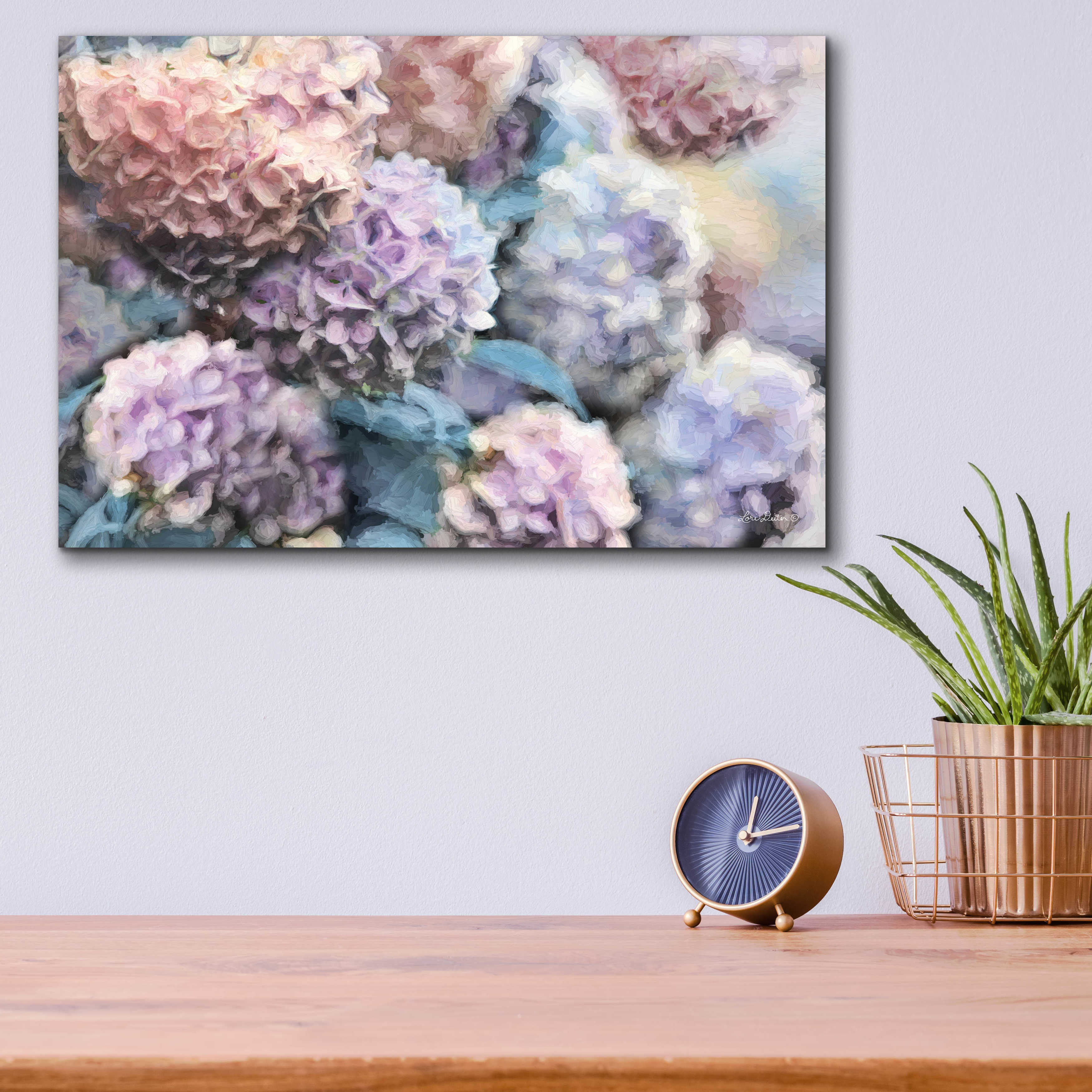 Red Barrel Studio® Hydrangeas Abstract by Lori Deiter - Unframed Print ...