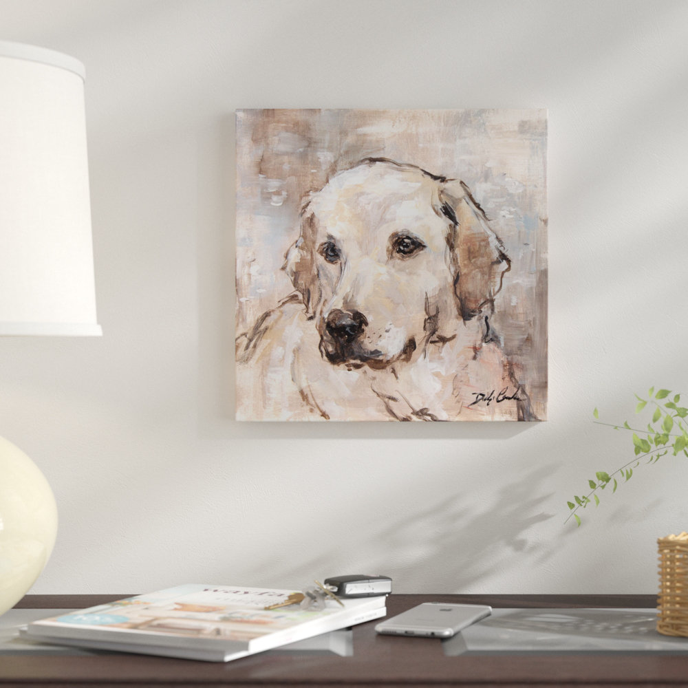 East Urban Home 'Lovely Lab' Print on Canvas & Reviews | Wayfair