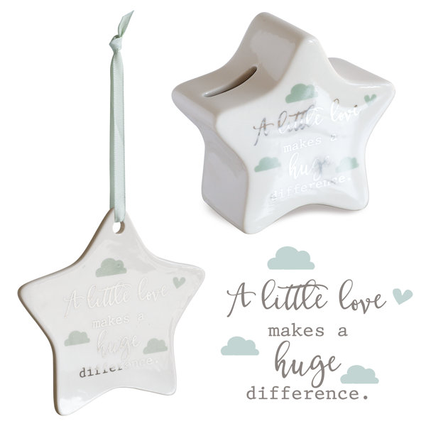 Happy Larry 2 Piece Star Money Box And Hanging Star Little Love Wall ...