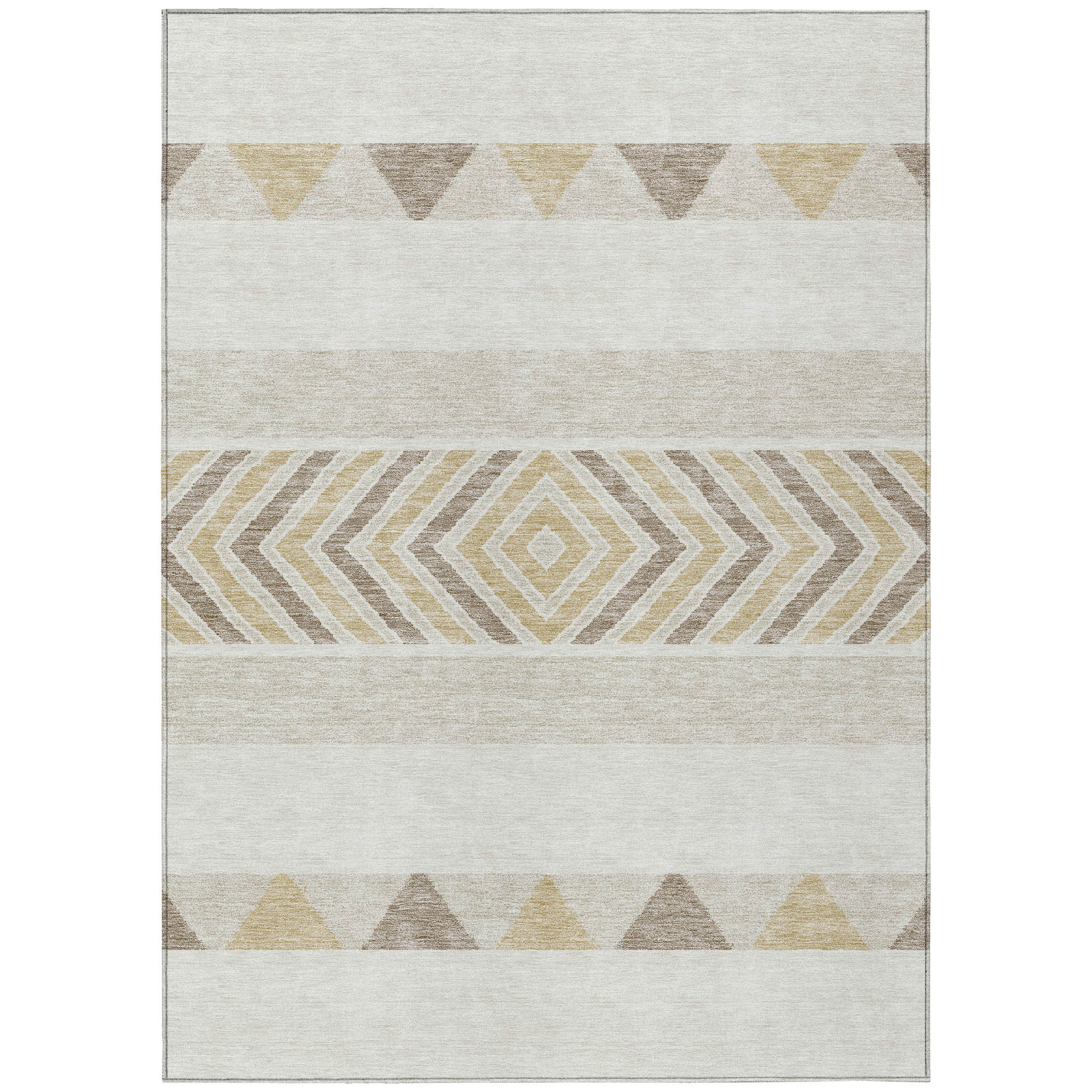 Orren Ellis Fairwinds 10' X 14' Ivory Beige And Taupe Southwestern ...