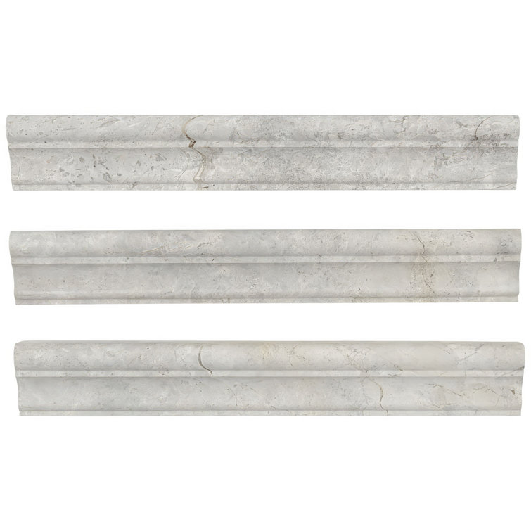 Maricera 12'' L x 2'' W Marble Chair Rail Tile Trim | Wayfair
