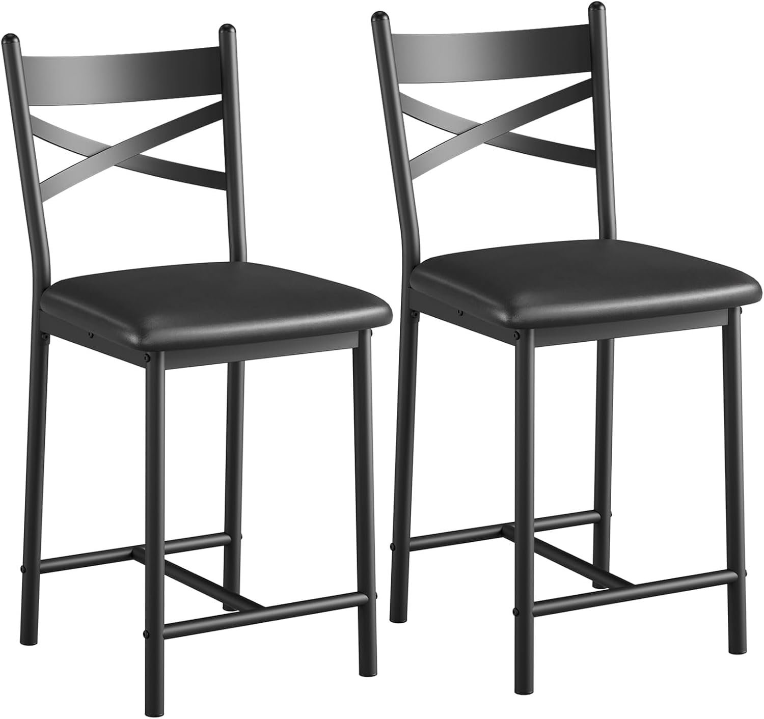 Gracie Oaks Gokdeniz Upholstered 22.45'' Counter Stool with Metal Frame ...