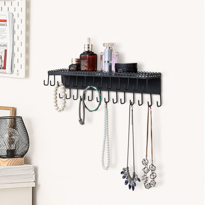 Ebern Designs Wall Mounted Jewellery Organizer Rack - Wayfair Canada