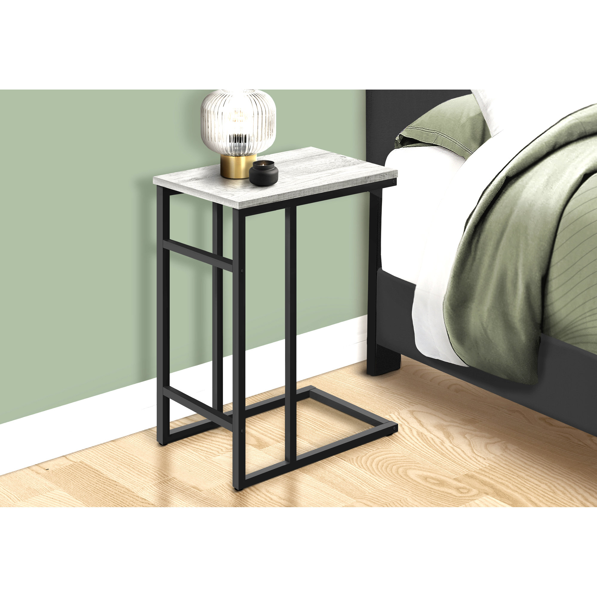 17 Stories Versatile C-Shaped End Table for Multiple Rooms and Purposes ...