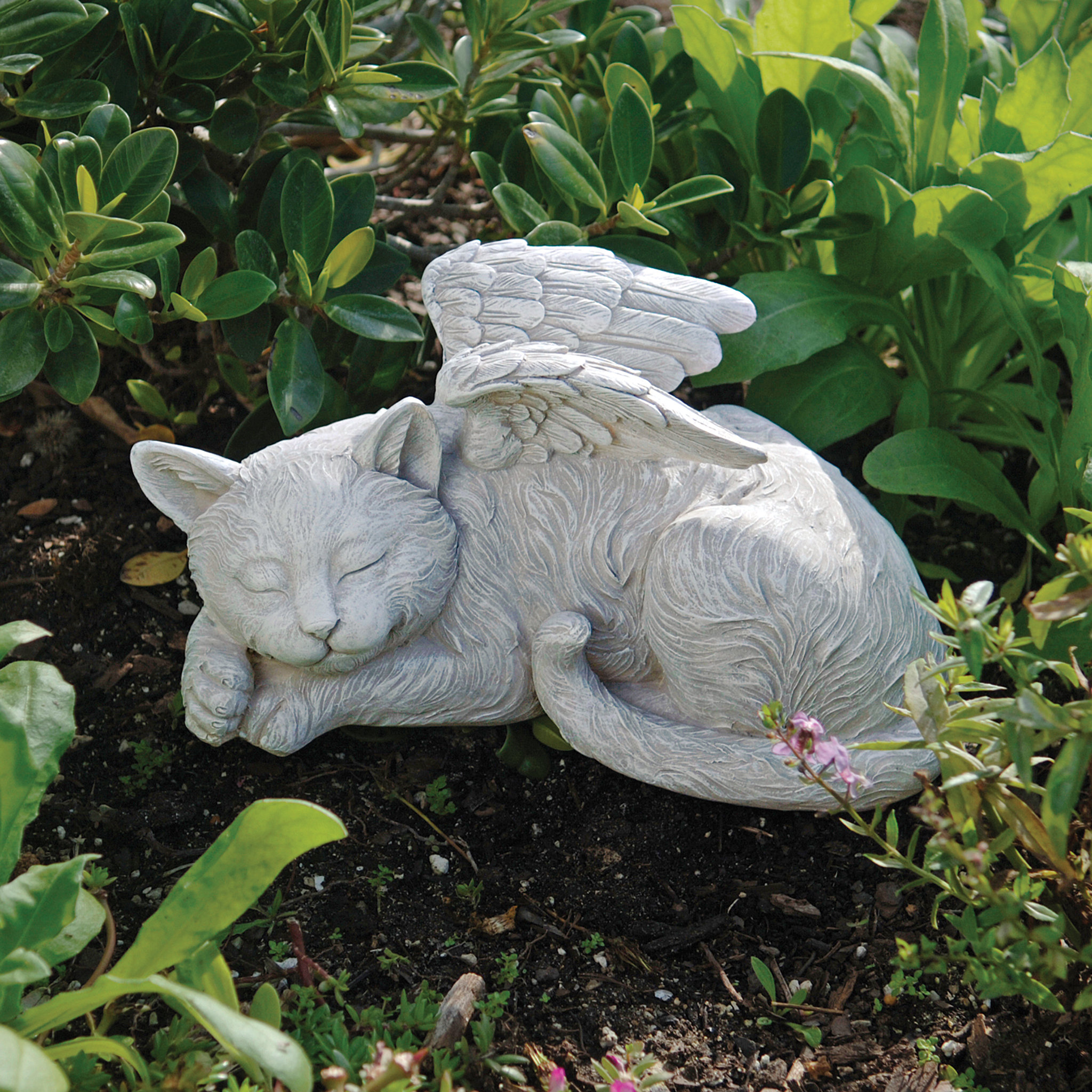 Design Toscano Cat Pet Memorials Angel Statue & Reviews | Wayfair