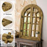 Bungalow Rose Flechia Solid Wood Window Pane Wall Mirror & Reviews ...