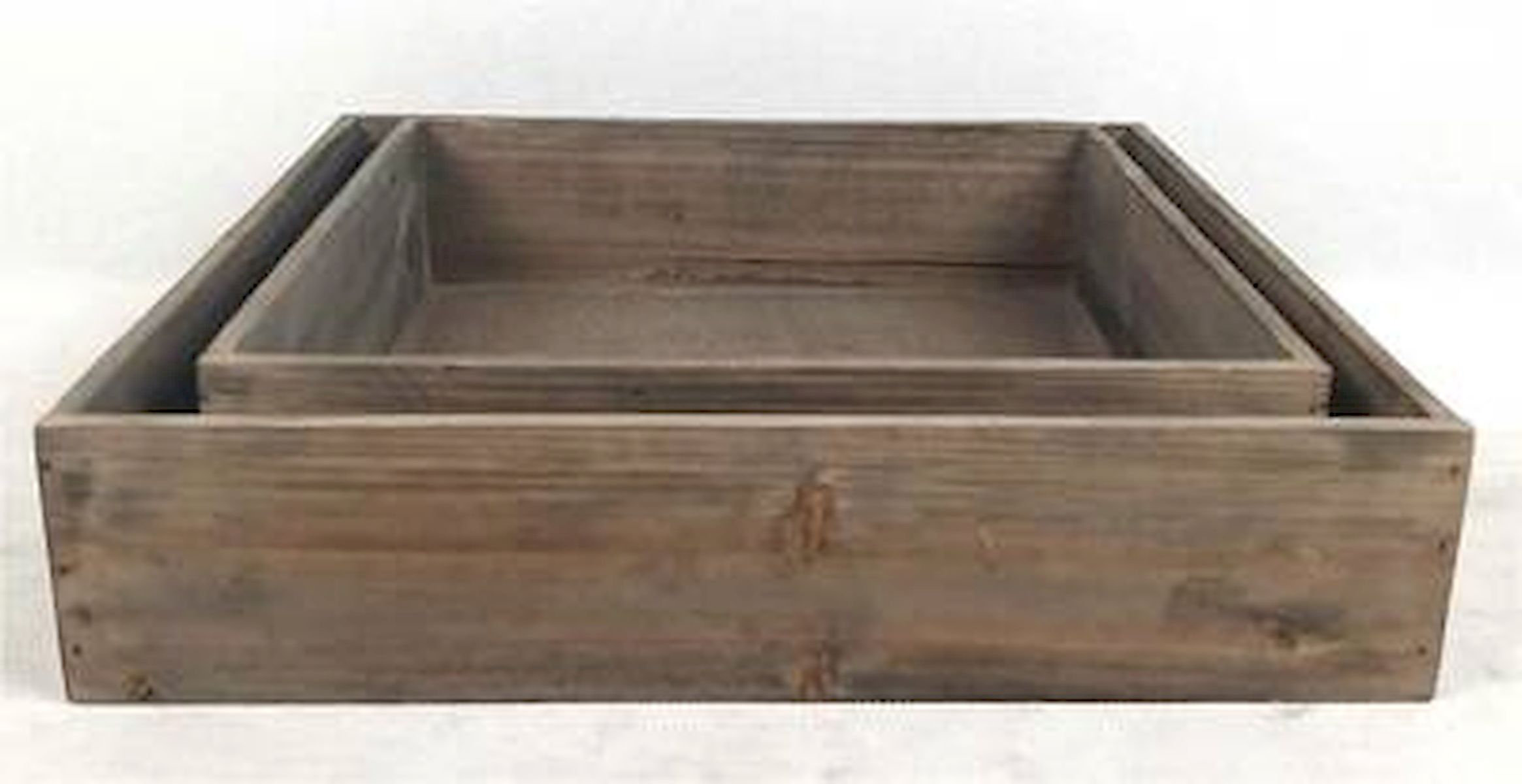 Loon Peak Brown Square Wooden Crate - Wayfair Canada
