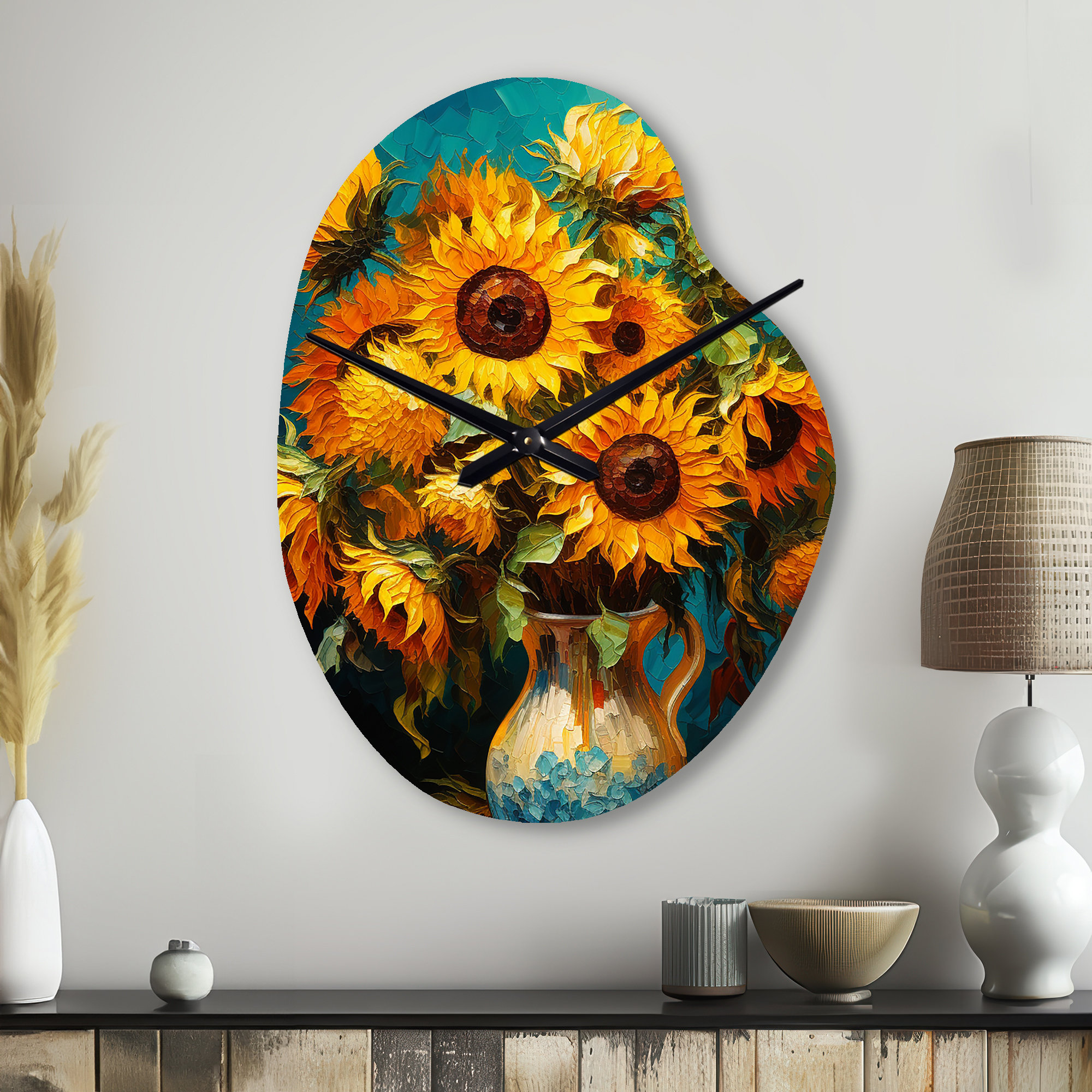 Design Art Masterpiece Sunflowers By Van Gogh IV - Pear Shape ...