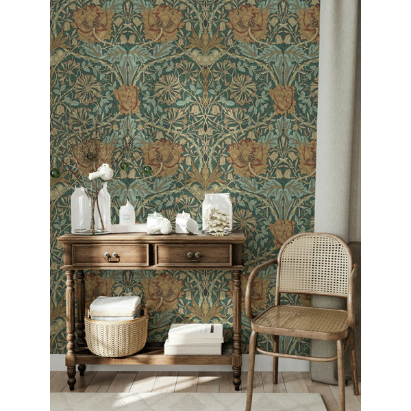 Lark Manor William Morris Honeysuckle Trellis Wallpaper Bryelle Peel ...