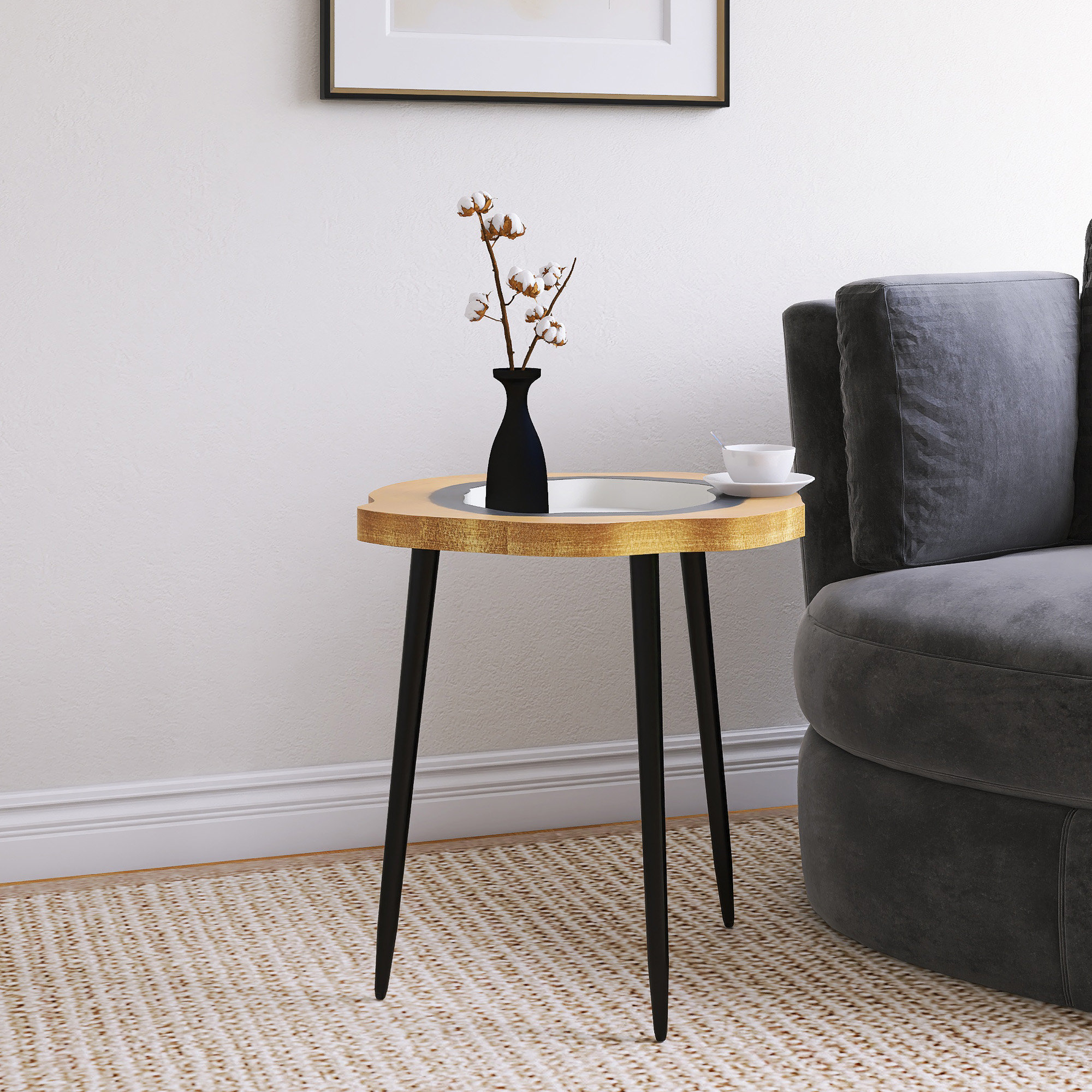 George Oliver 22 In. H High Quality MDF Side Table | Wayfair