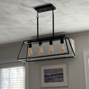 Gracie Oaks Elutheria 4 - Light Black Kitchen Island Pendant & Reviews ...