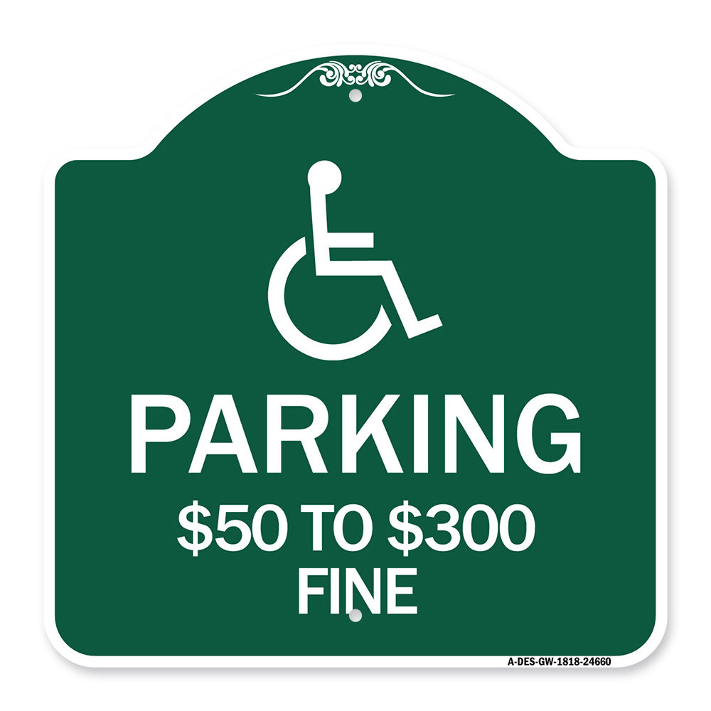 SignMission Signmission Designer Series Sign - (Handicapped Symbol ...