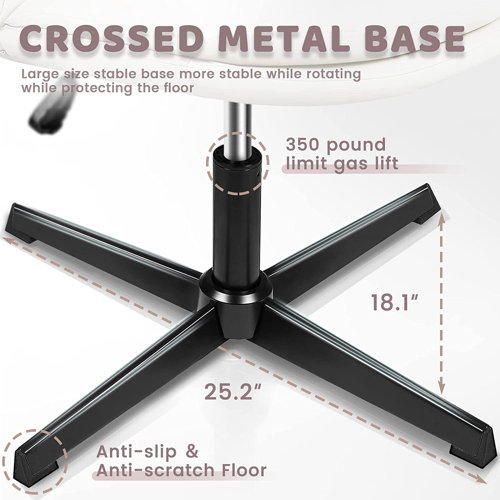 No Wheels Office Chairs You'll Love | Wayfair