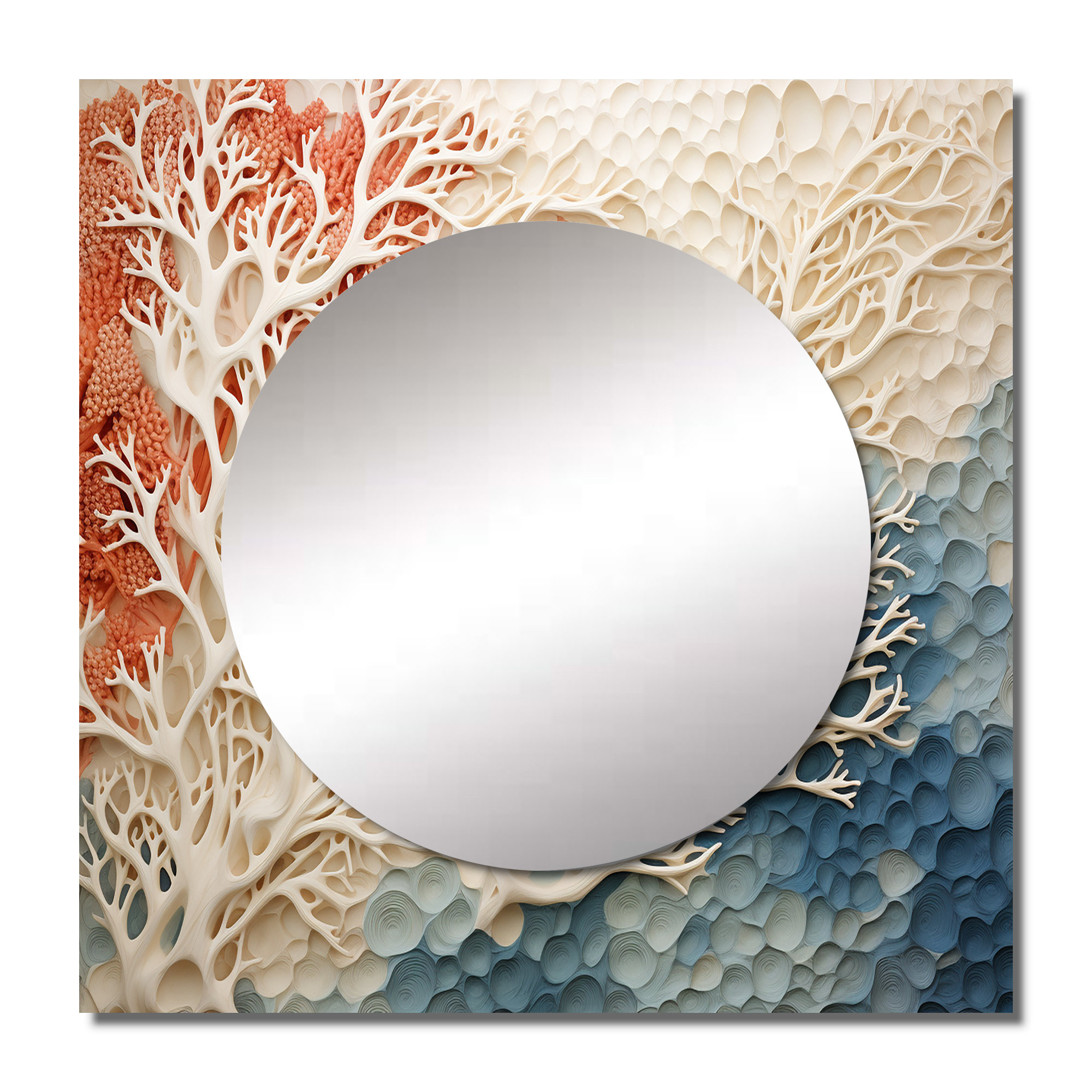 East Urban Home Alyzabeth Coastal Coral Collage I - Coral Under Water ...