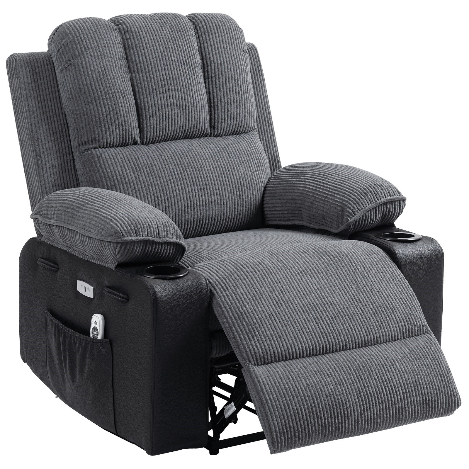 Latitude Run® Aayansh 34" Wide Electric Power Reclining Massage Chair ...