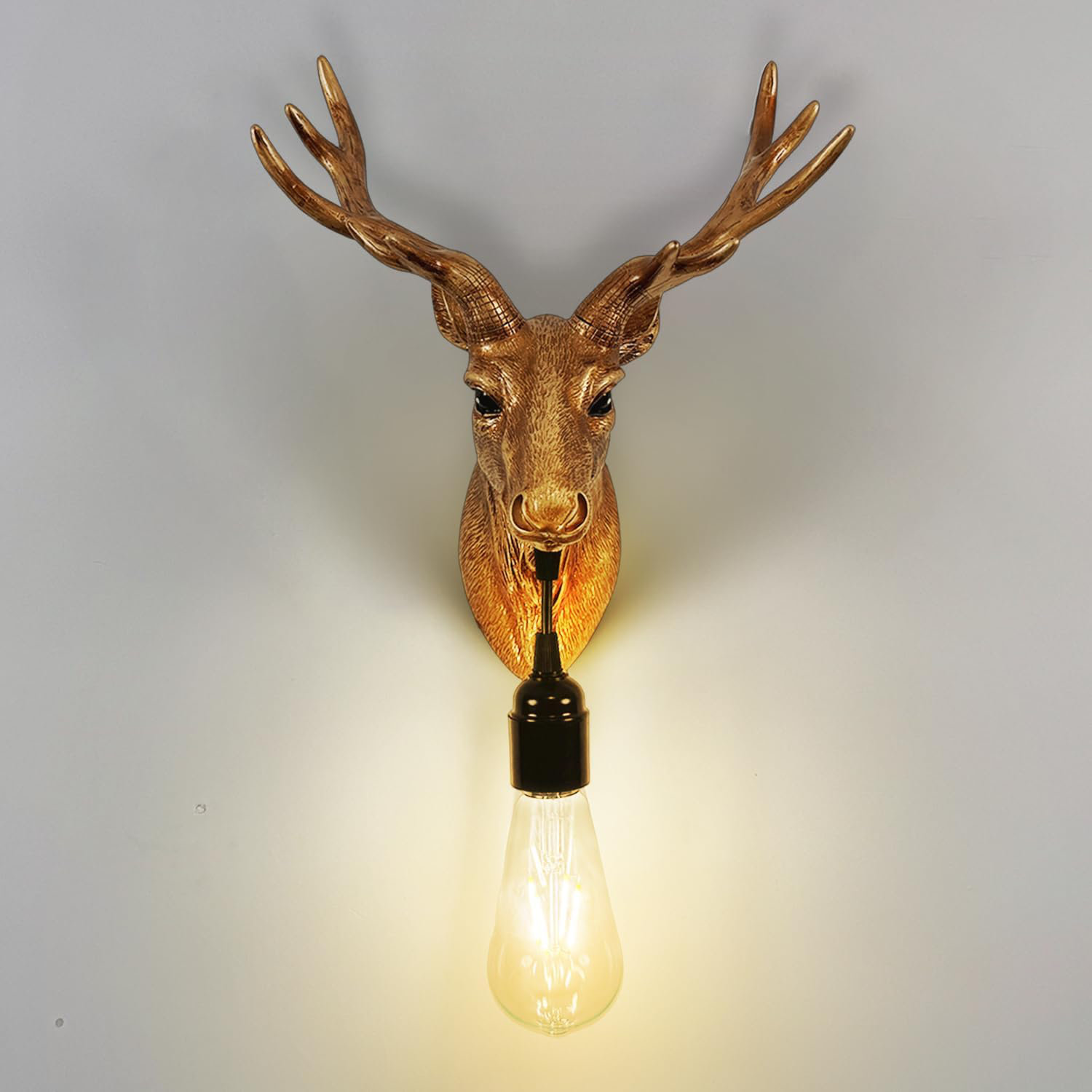 Union Rustic Deer Head Wall Mount Decor 14.5 Inches Faux Deer Head ...