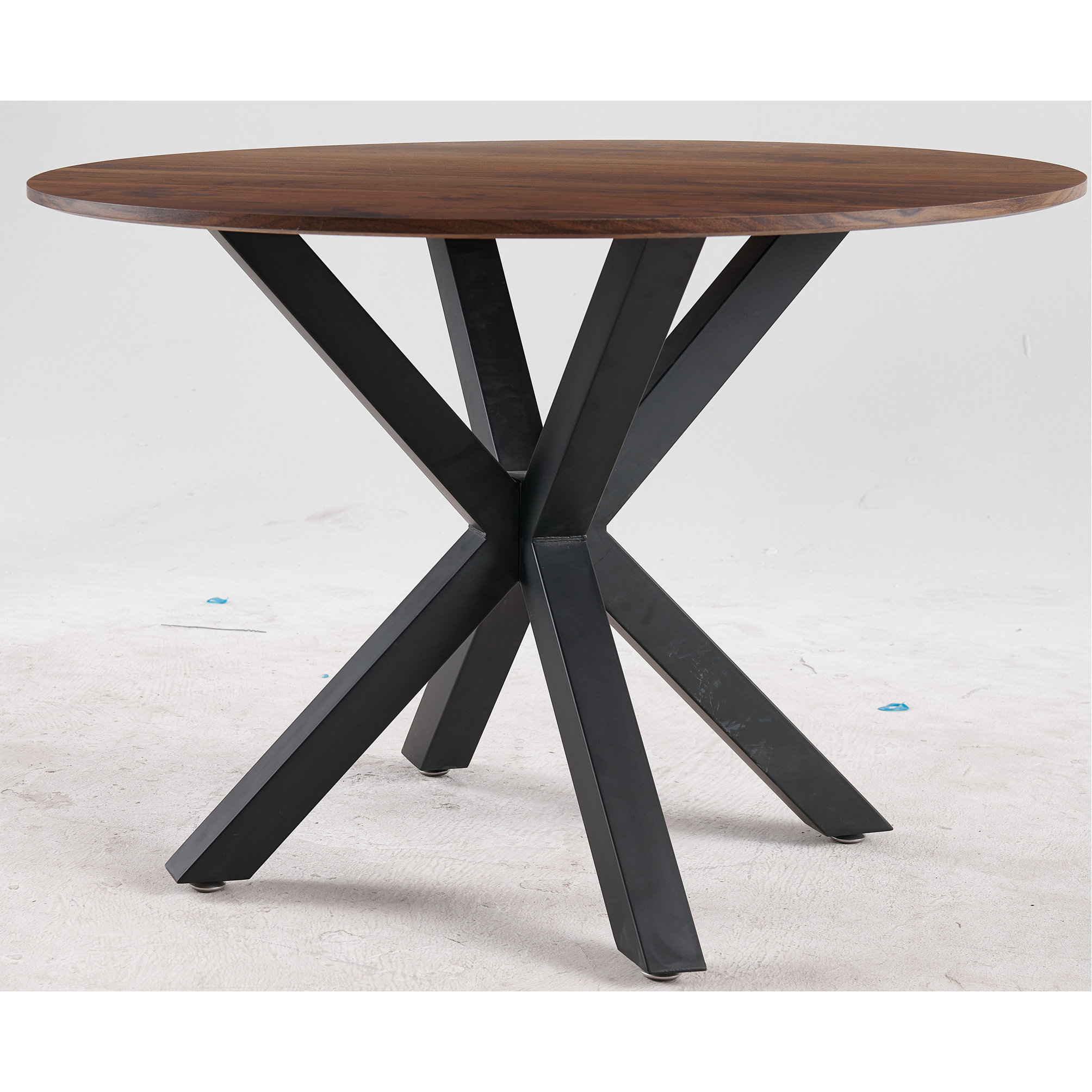 Wrought Studio™ Mid-Century Dining Table For 4-6 People With Round Mdf ...