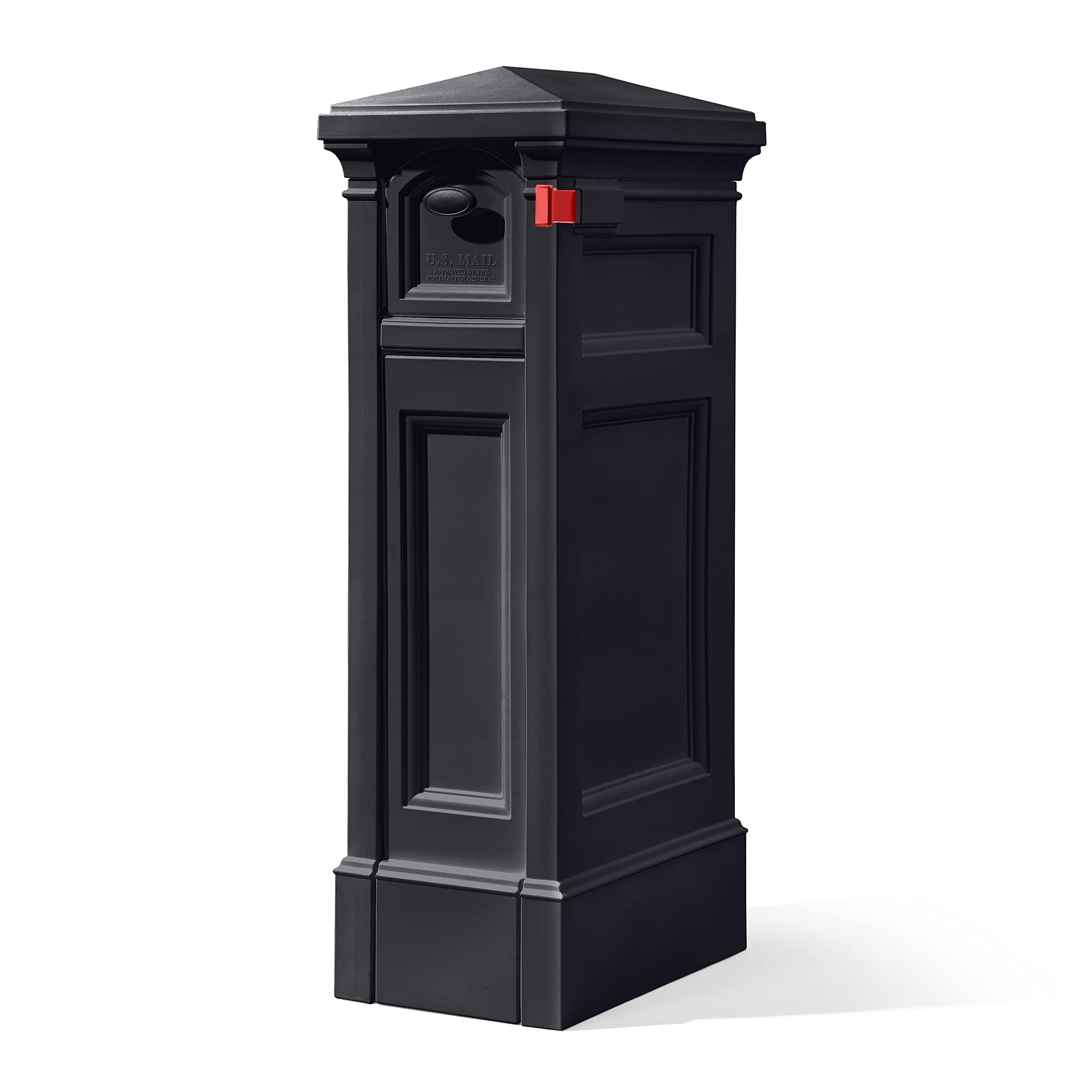 Fashion Finesse Mailbox & Post, Extra Storage, Weather Resistant, Large ...
