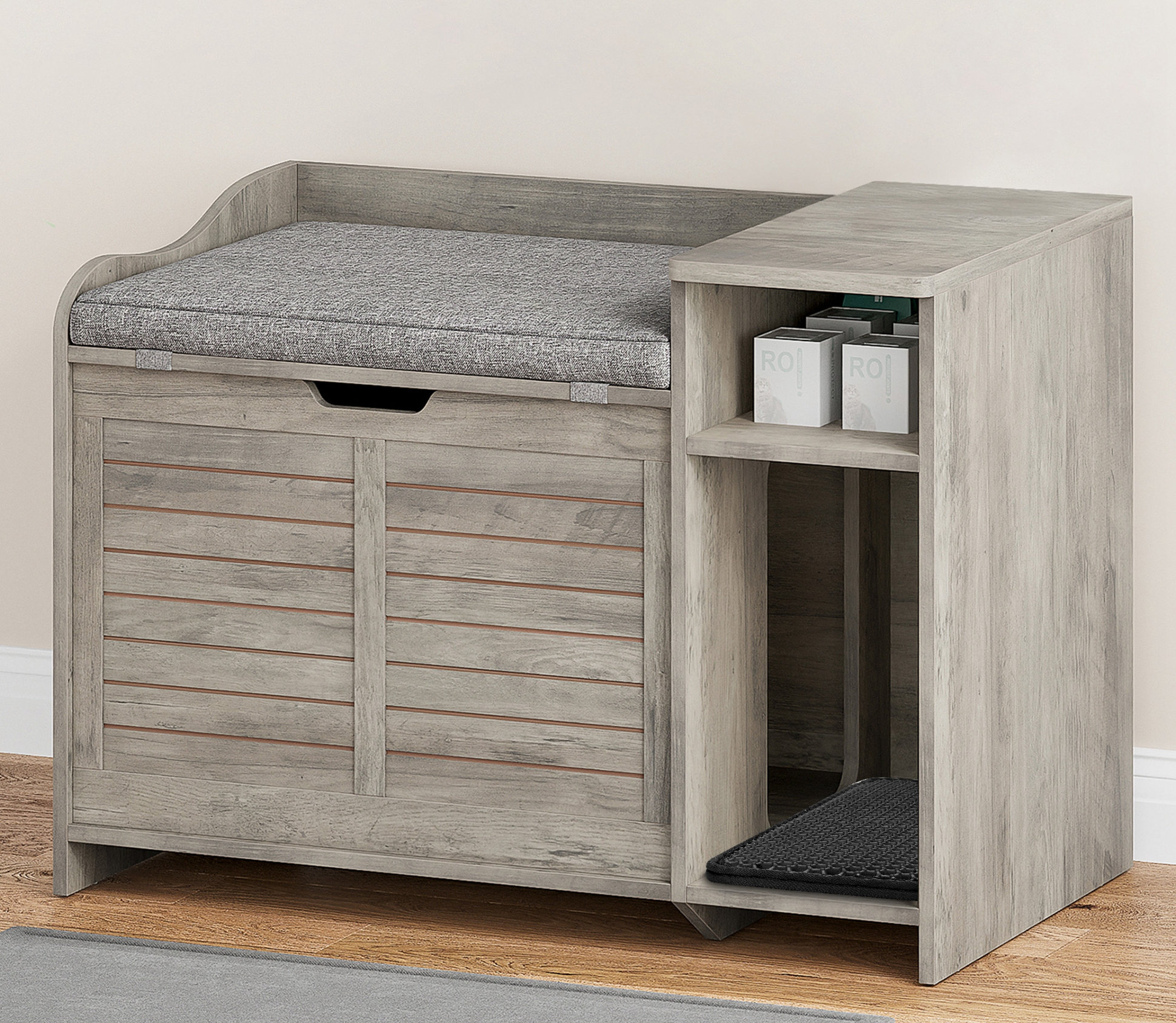 Red Barrel Studio® Modern Cat Litter Box Enclosure With Top Opening ...