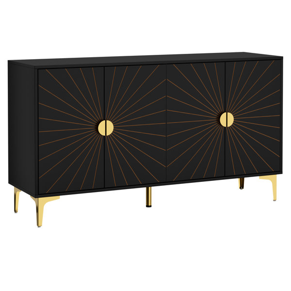 Mercer41 Zafiro 4 Doors Sun Line 55.1 Sideboard & Reviews | Wayfair