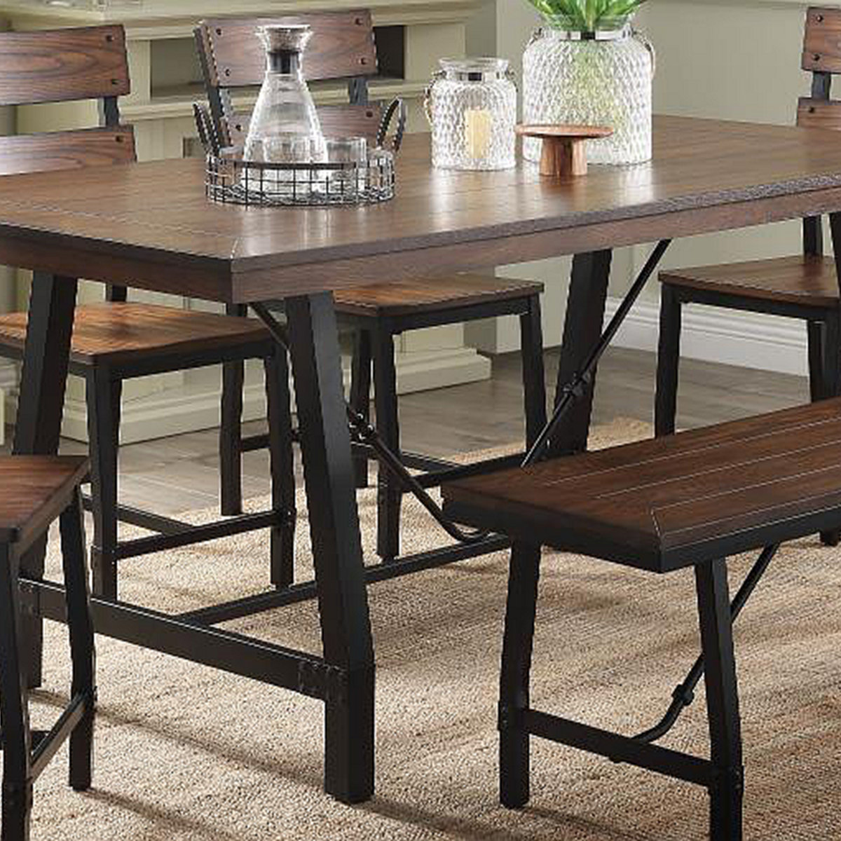 17 Stories Toro Rectangular 72.09'' L x 36.09'' W Dining Table | Wayfair