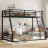 17 Stories Metal Twin Over Full Floor Bunk Bed – Heavy-Duty, Low ...