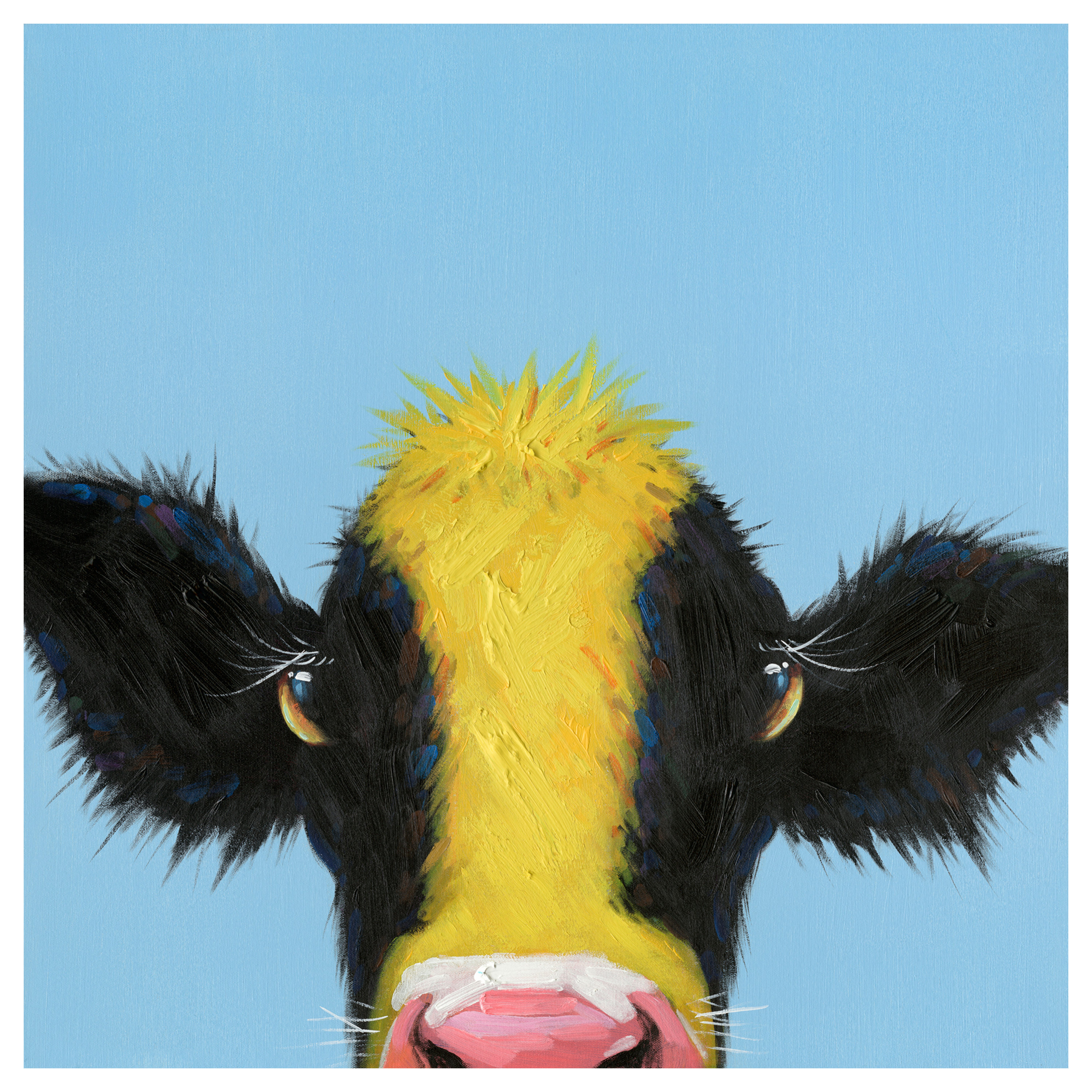 Harriet Bee Sayles "Who Is Here?" Hand Painted Acrylic Framed Canvas ...