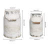 Ophelia & Co. Milk Jug Vase White Farmhouse Vase Decor, Country Vase ...