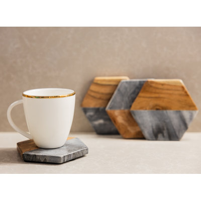 brown marble coasters