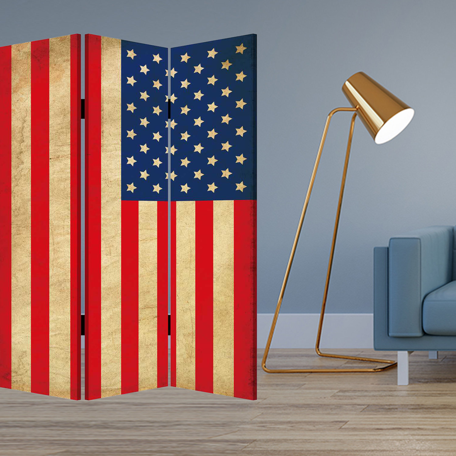 Rosalind Wheeler Chauntel 84" X 84" Multi Colour Wood Canvas American ...