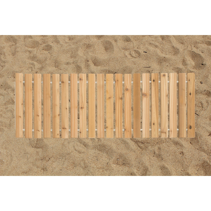 Kunkle Holdings LLC 2'' X 9'' Red Cedar Roll-Up Walkway | Wayfair